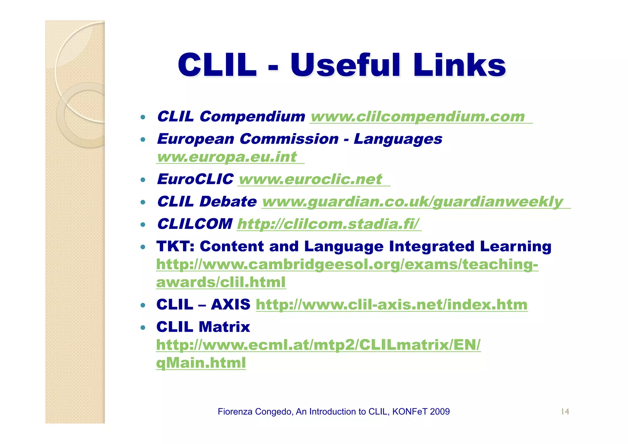 An Introduction To CLIL | PDF