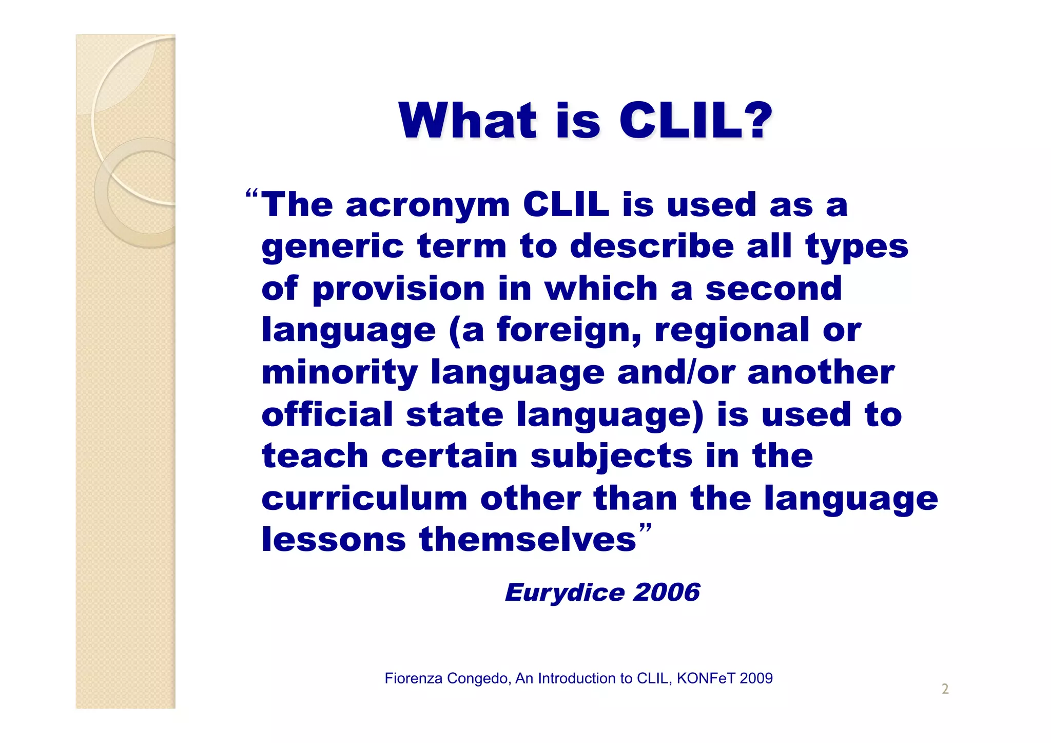 An Introduction To CLIL | PDF