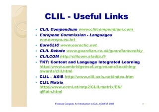 An Introduction To CLIL | PDF