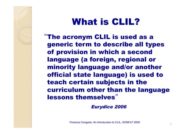An Introduction To CLIL | PPT