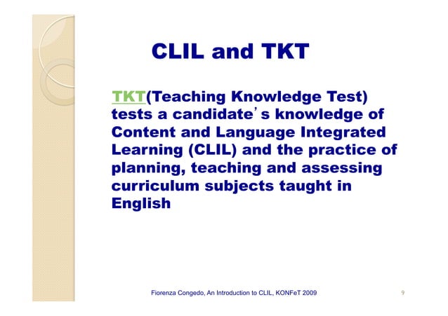 An Introduction To CLIL | PPT