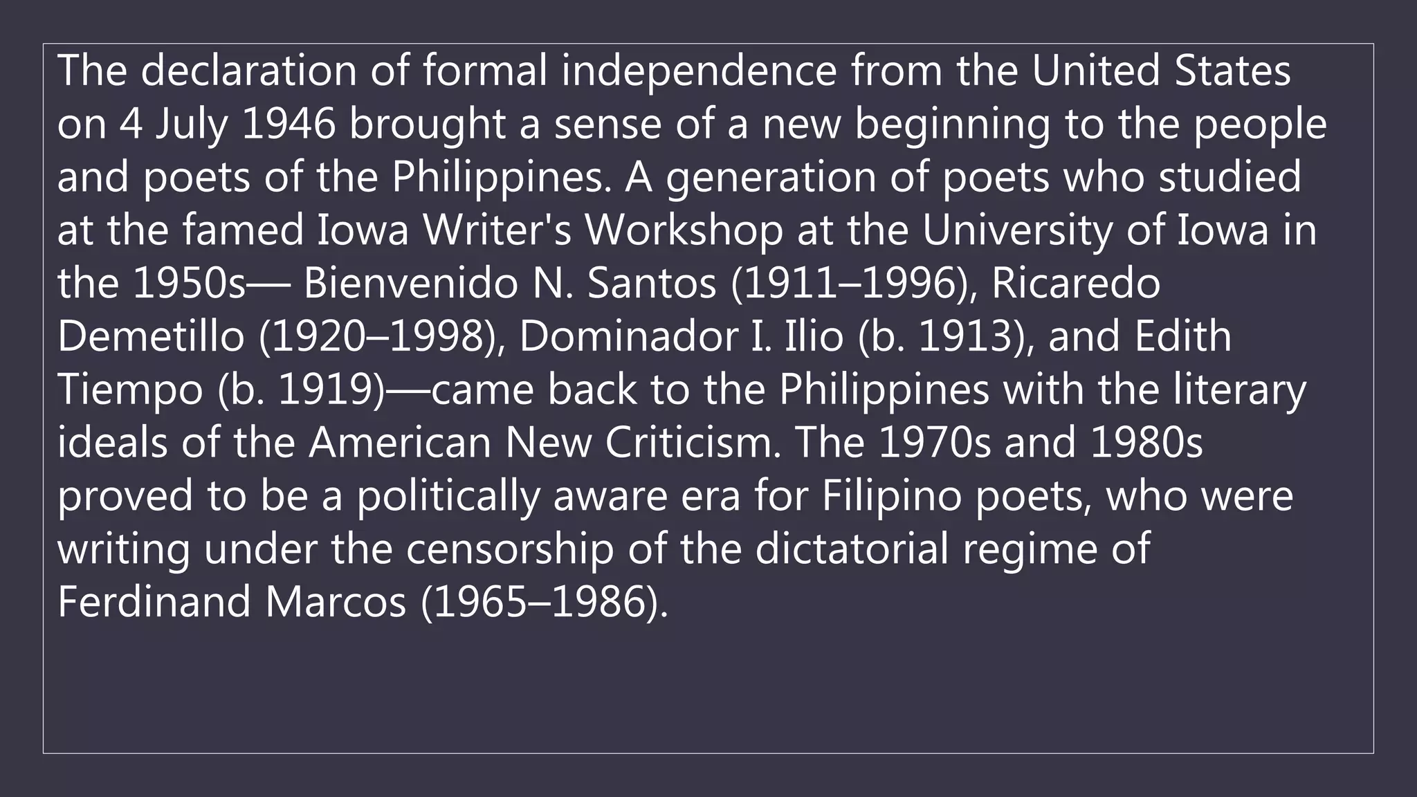Itroduction to philippine poetry | PPTX