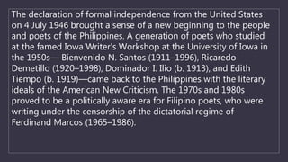 Itroduction to philippine poetry | PPTX