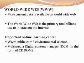 role of information technology in enivronment | PPTX