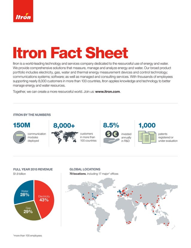 Itron Fact Sheet | PDF