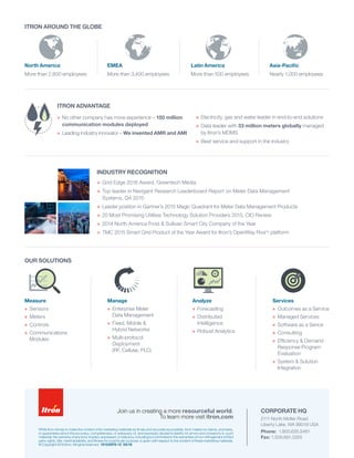 Itron Fact Sheet | PDF