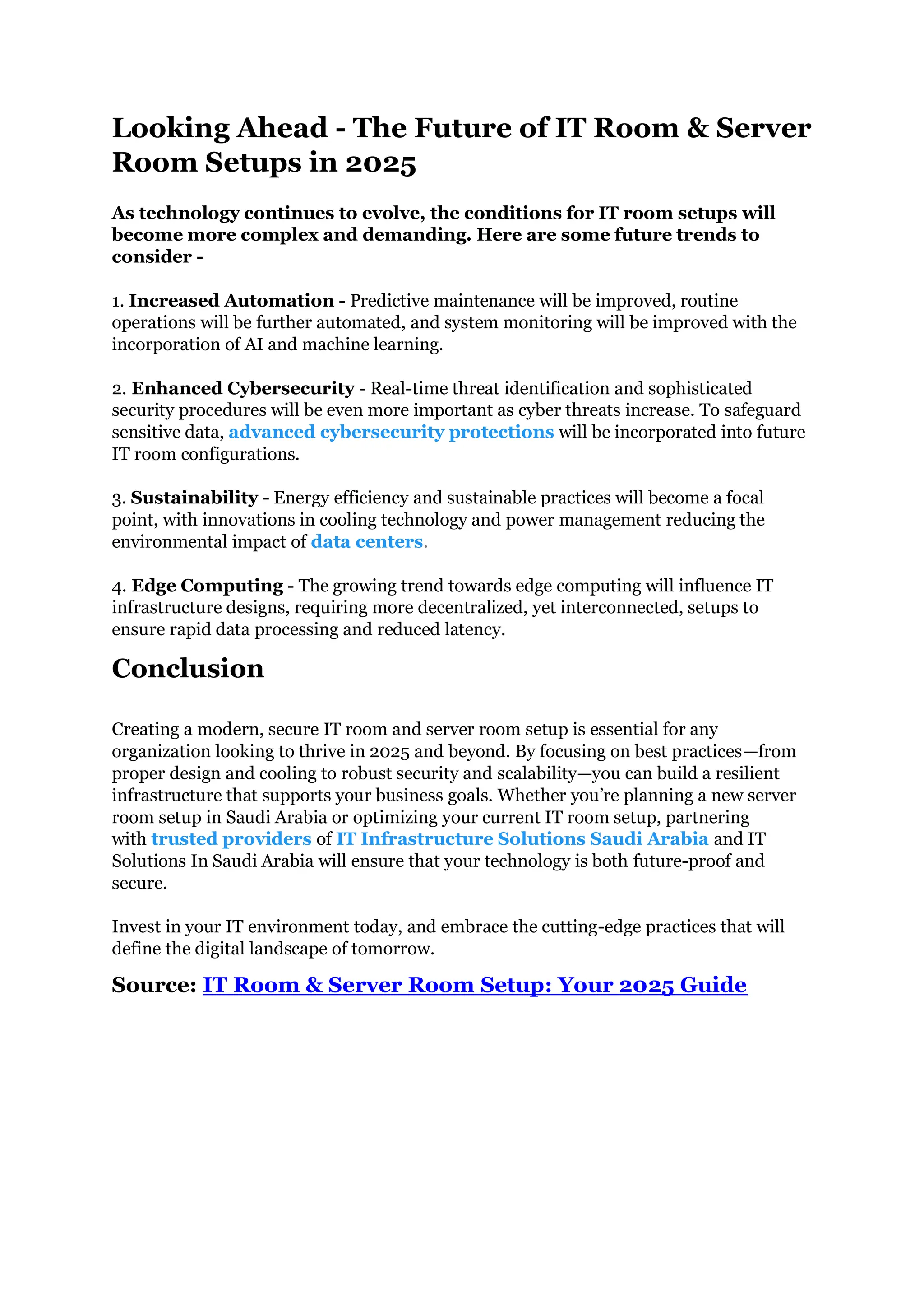 IT Room & Server Room Setup: Your 2025 Guide | PDF