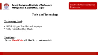 ITR Presentation.pptx | Web Design and HTML | Internet