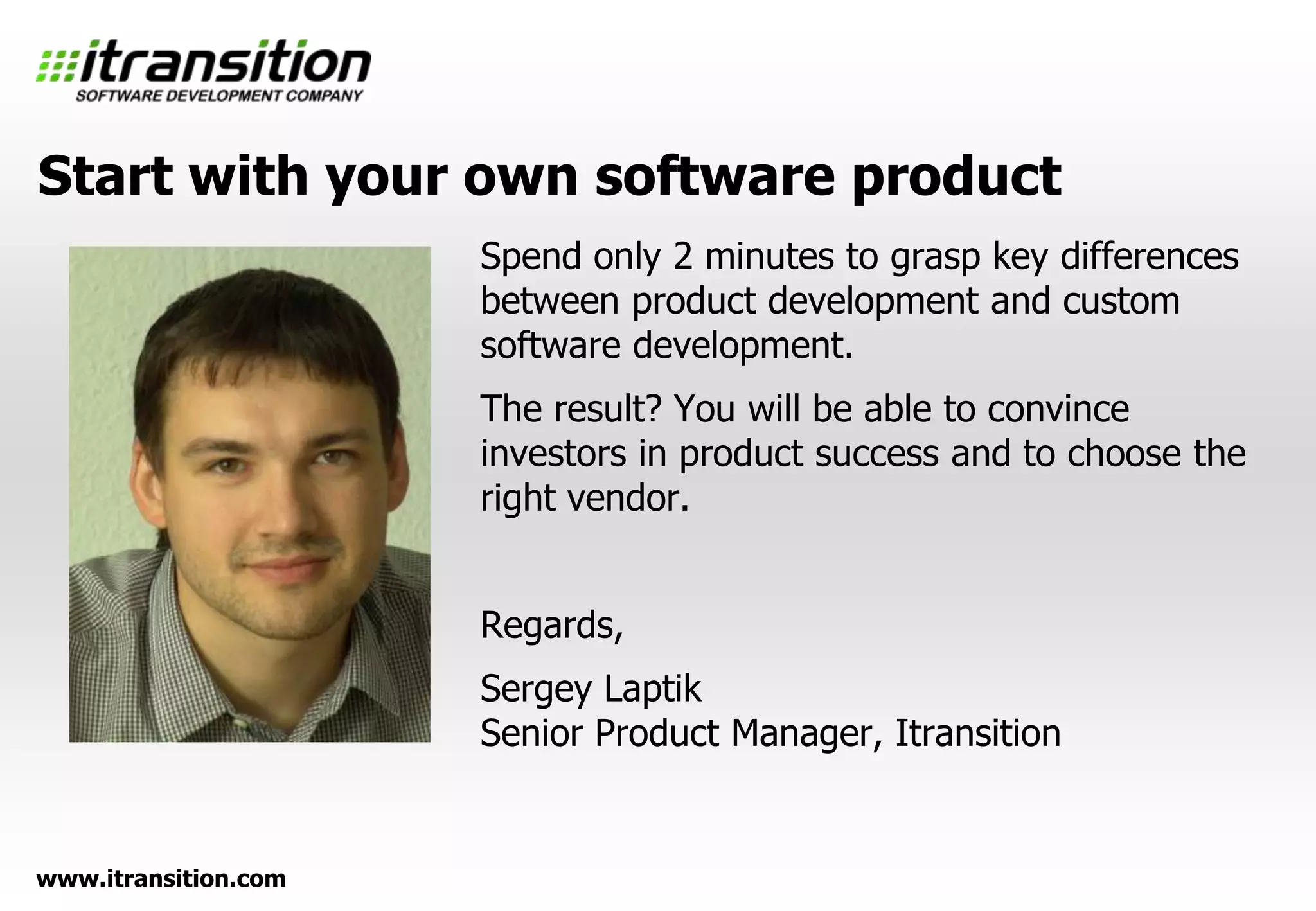 Successful Software Product Development | PPTX
