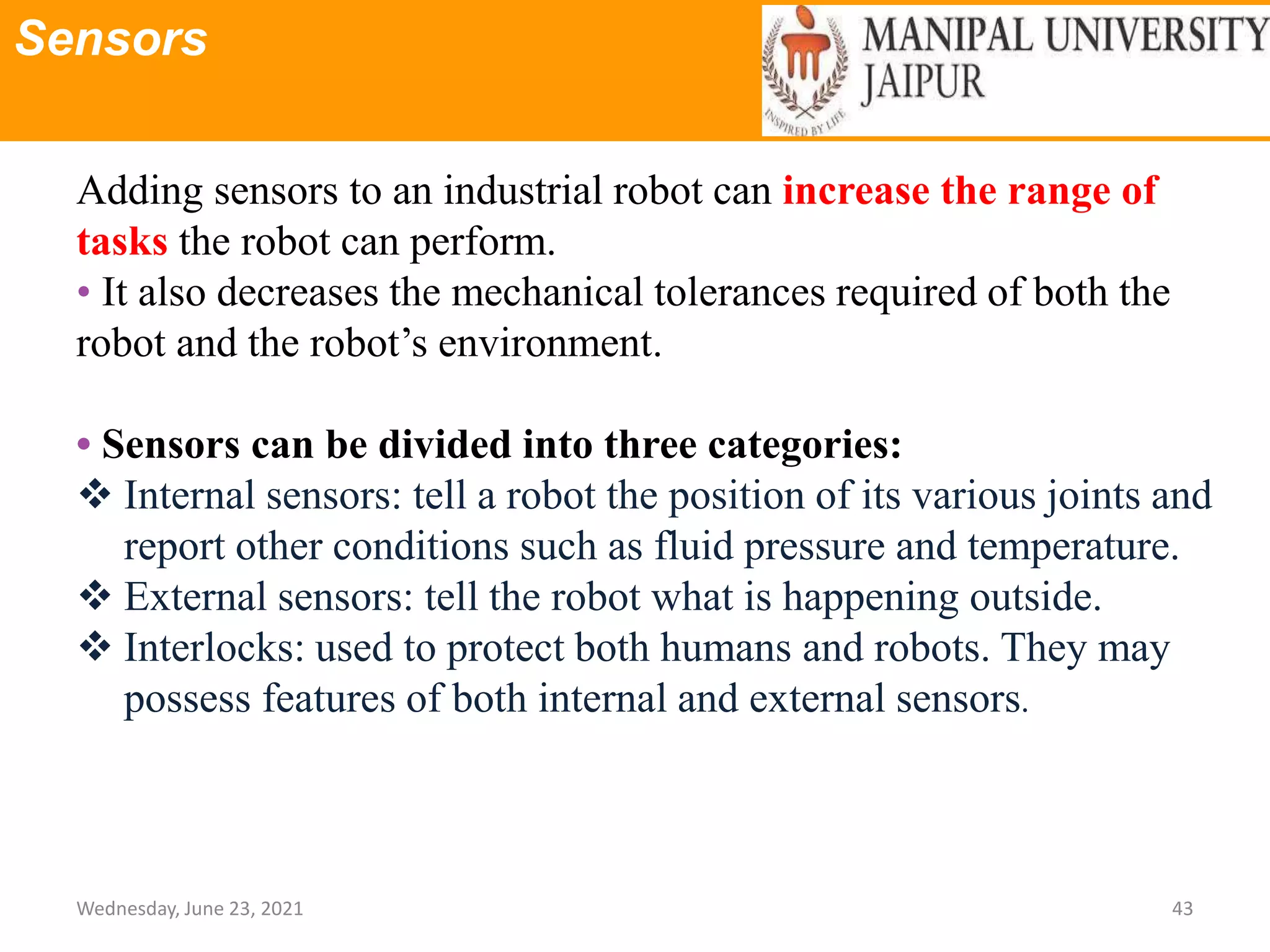 Introduction to Robotics | PPTX | Robotics | Technology & Computing