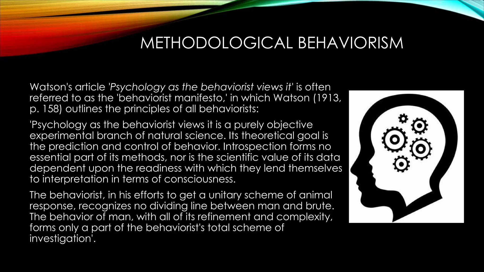 Behaviorism in Psychology | PDF