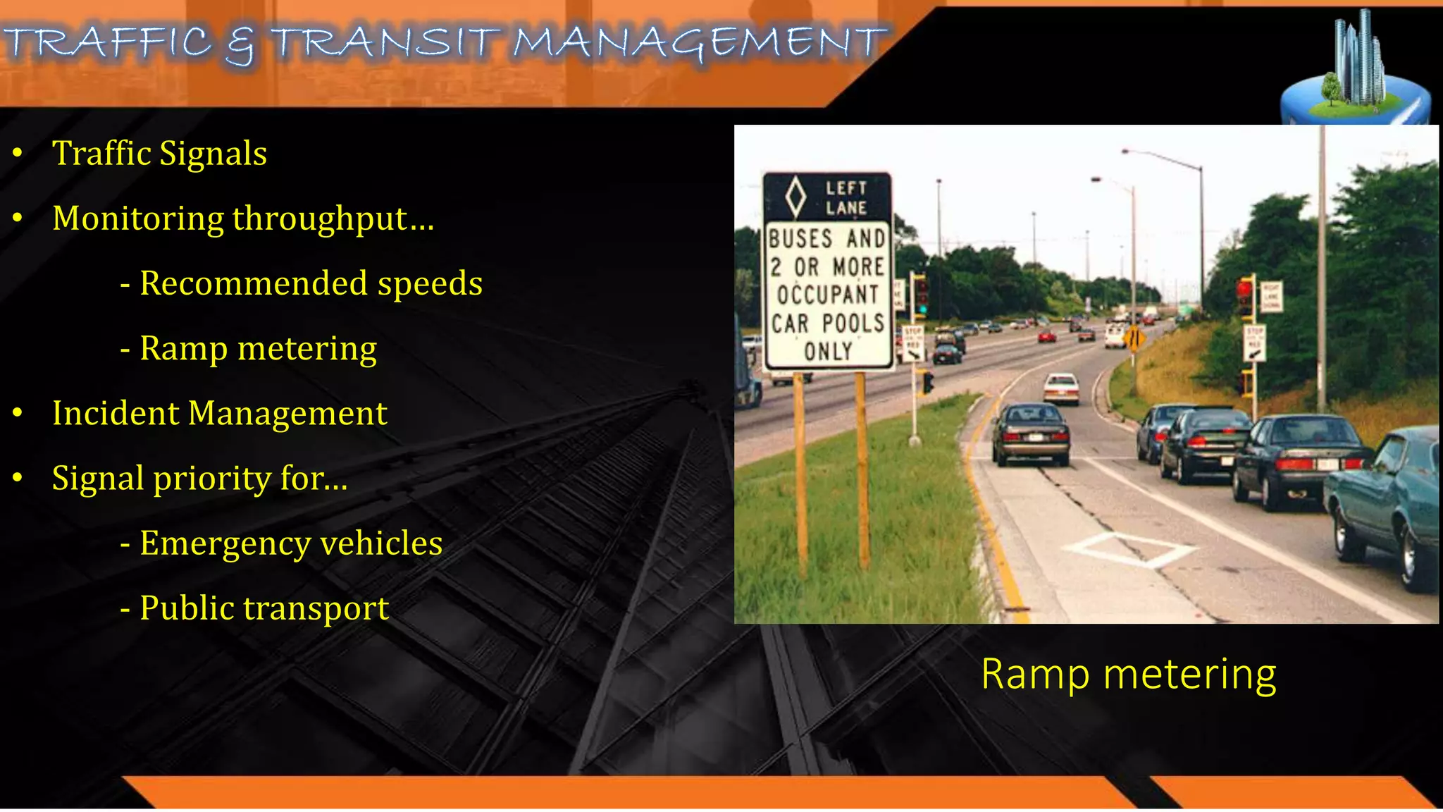 INFRASTRUCTURE FOR SMART CITIES_MOD 3_Intelligent transport systems | PPT