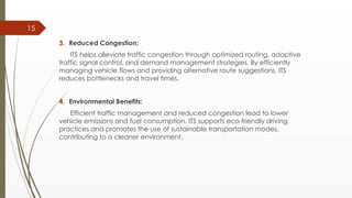 Intelligent Transportation Systems and Sustainable Smart Cities | PPTX