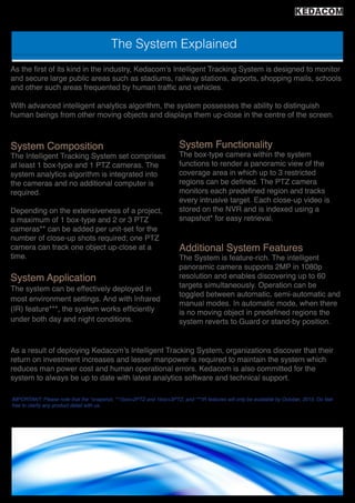 Brochure - Intelligent Tracking System | PDF