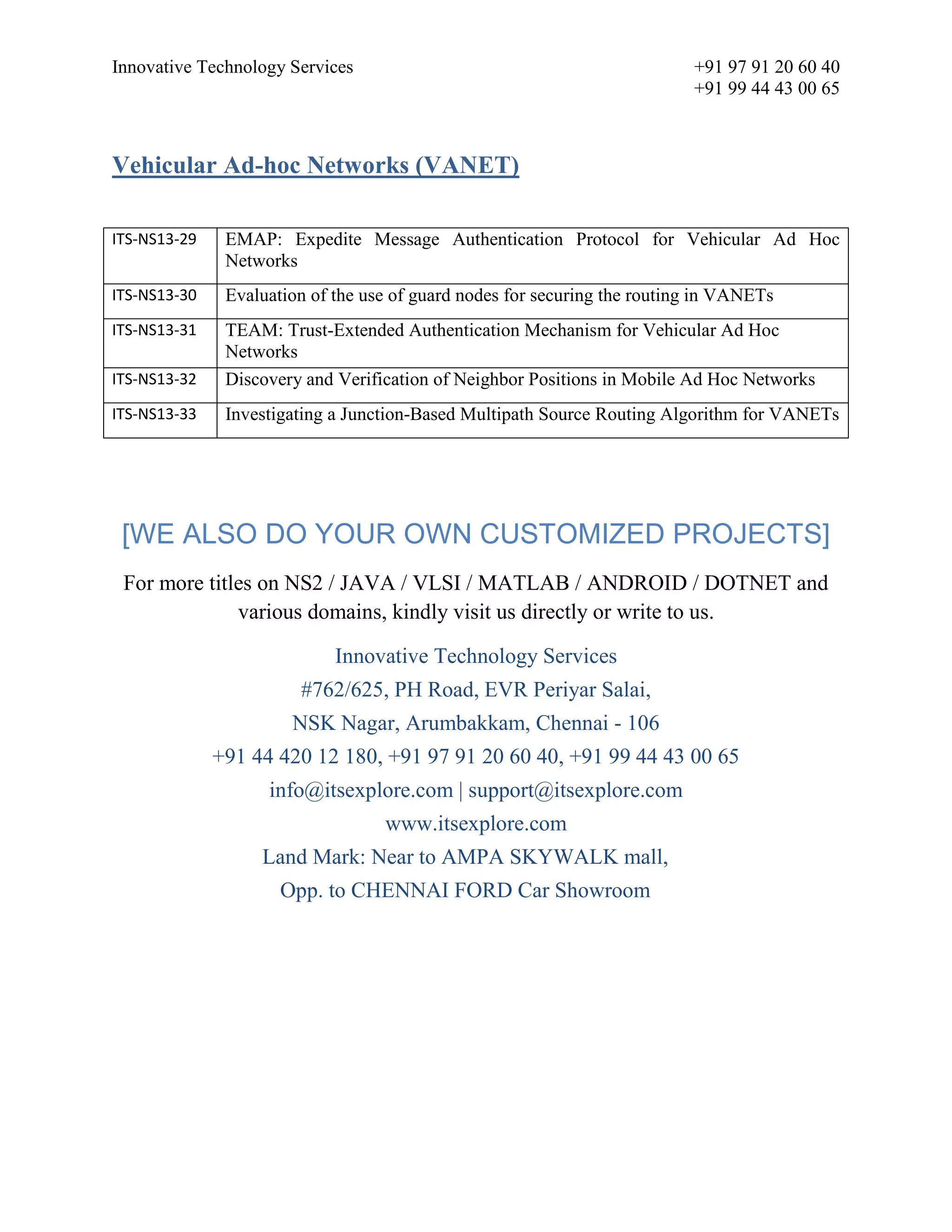 NS2 - IEEE Projects 2013 | PDF