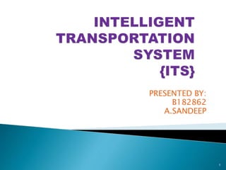 ITS-PPT B182862.ppt | Logistics and Transportation Industry | Industries