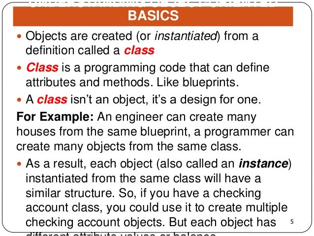 Its 16163 Module 7 Introduction To Object Oriented Programming Basics