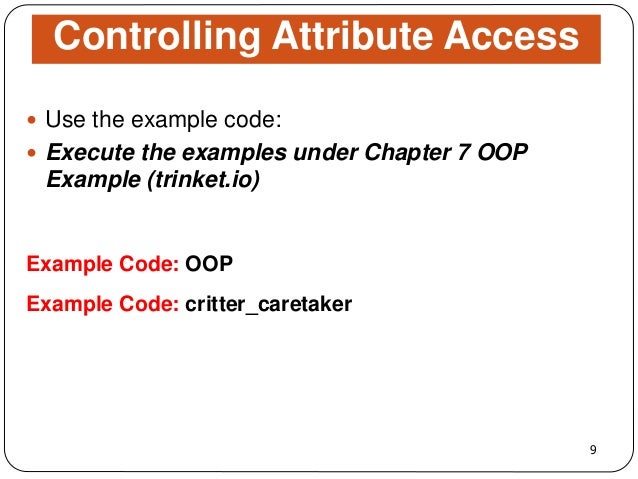 Its 16163 Module 7 Introduction To Object Oriented Programming Basics