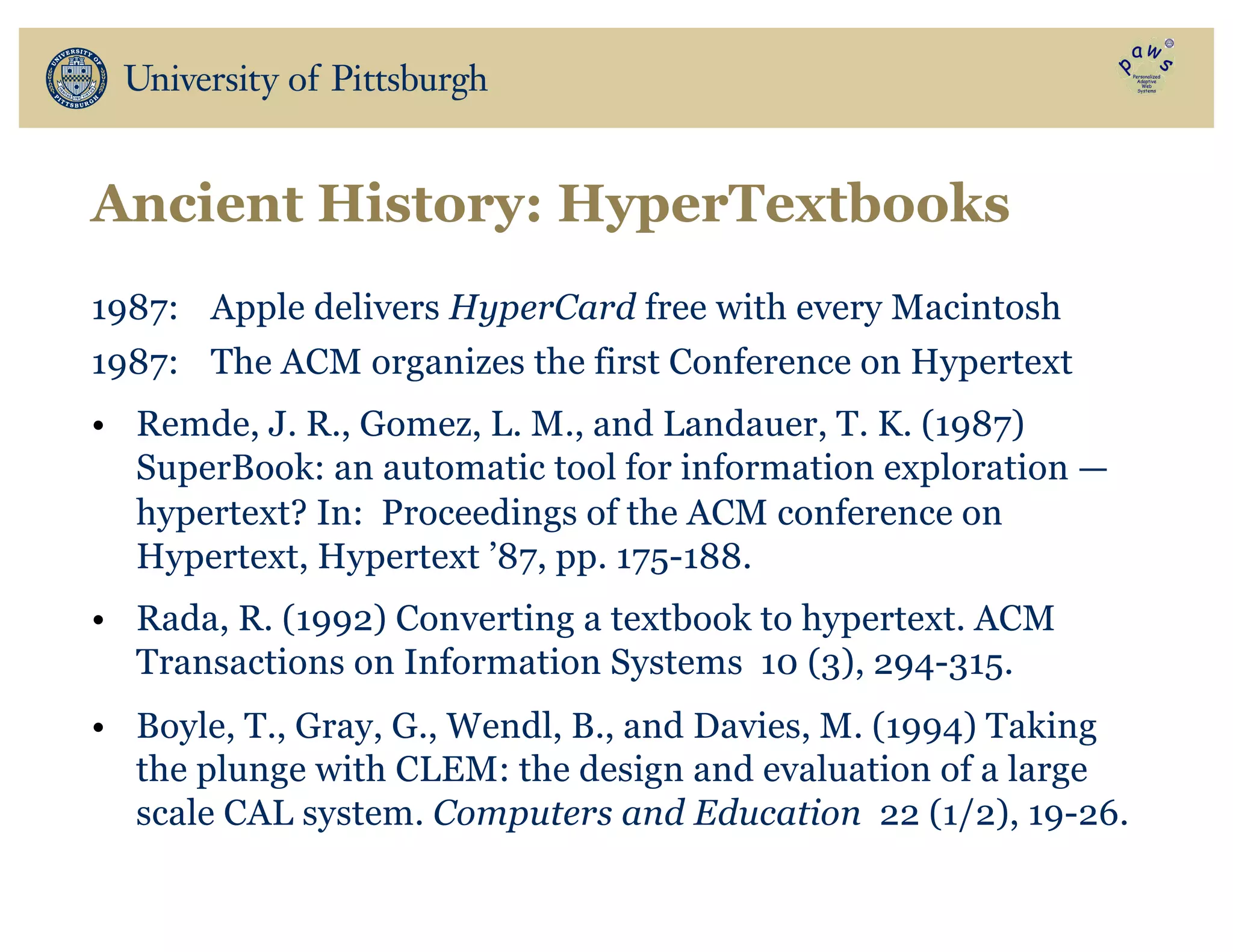 The Return of Intelligent Textbooks - ITS 2021 keynote talk | PPT ...