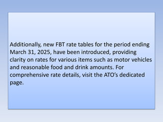 It’s 2024 fringe benefits tax (FBT) time! | PPT