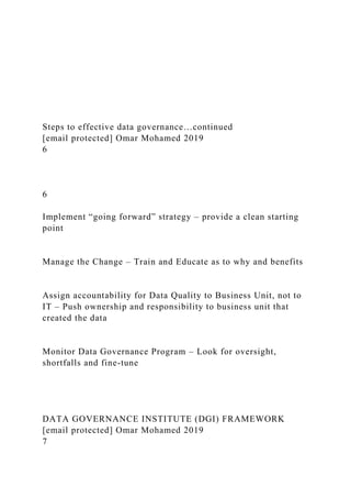 ITS 833 – INFORMATION GOVERNANCEChapter 10 - Information Go.docx