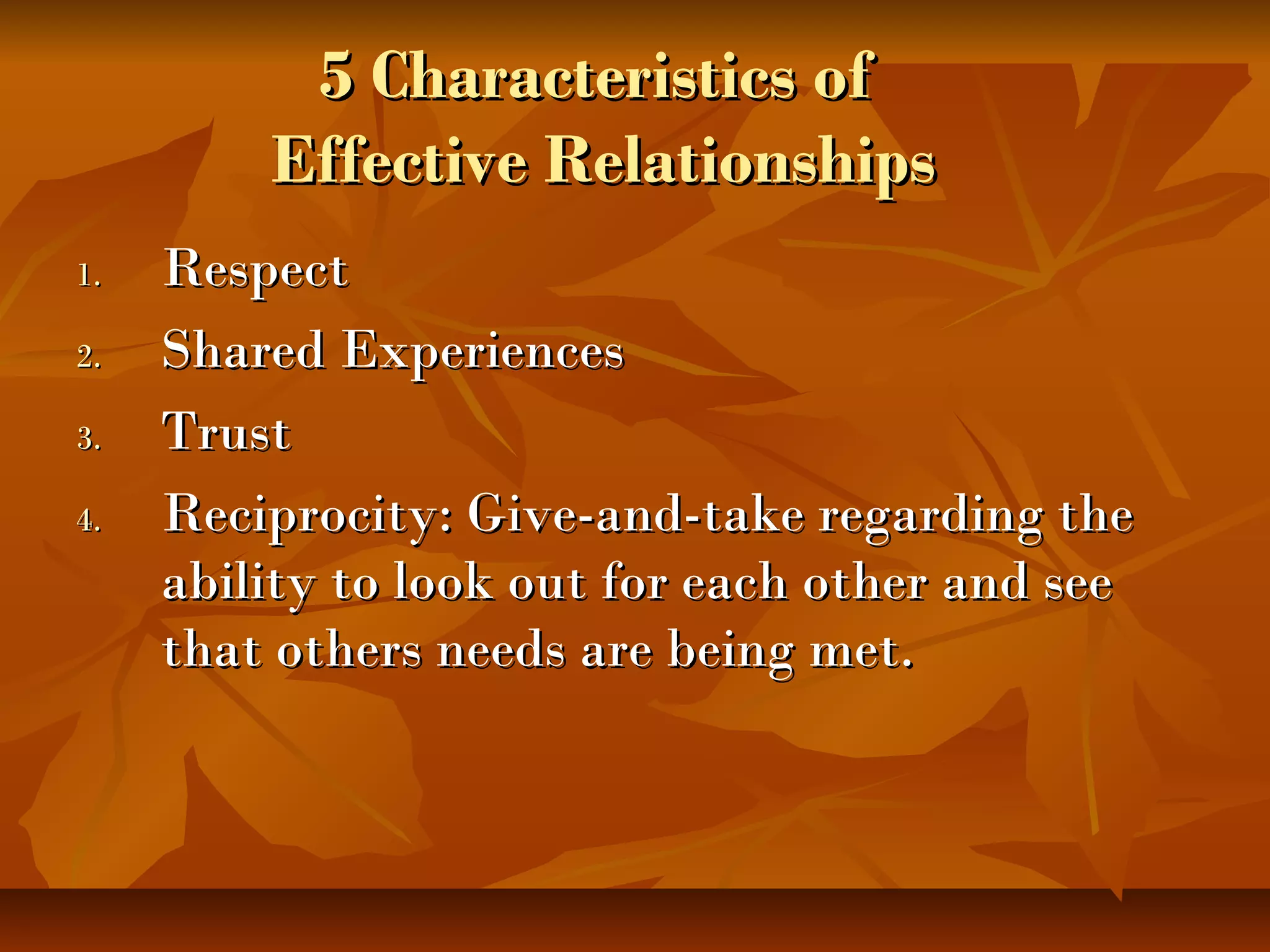 It’s All About Me! My Responsibility in Building Strong Relationships | PPT