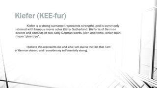 It’s all about me kiefer | PPTX