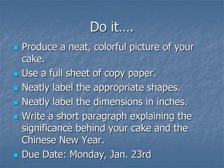 It's a piece of cake cny 2012 cake design | PPT | Free Download