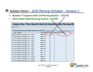 IT Sapiens-Customer Specific Shelf Life Planning in SAP ERP-Solution | PDF