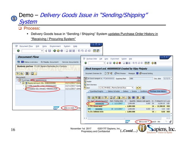 SAP-Cross System Stock In Transit Without APO | PPT