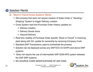 SAP-Cross System Stock In Transit Without APO | PDF