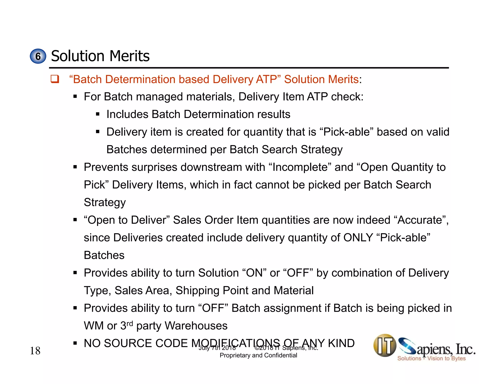 Batch Determination Based Delivery ATP and Auto Delivery Quantity Adjustment | PDF