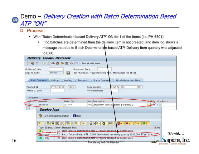 Batch Determination Based Delivery ATP and Auto Delivery Quantity Adjustment | PDF