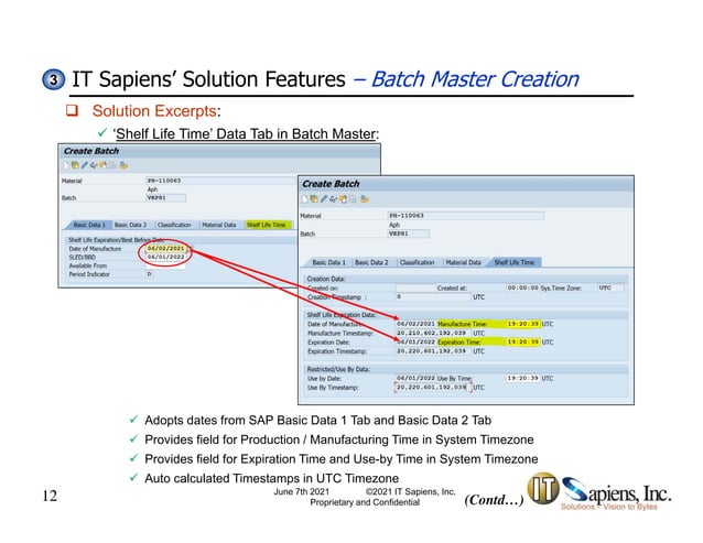 SAP ERP 'Shelf Life Expiration Time (SLET) Management' Solution | PDF ...