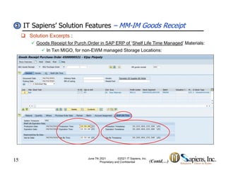 SAP ERP 'Shelf Life Expiration Time (SLET) Management' Solution | PDF ...