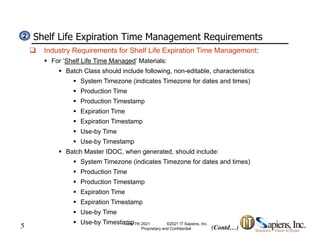 SAP ERP 'Shelf Life Expiration Time (SLET) Management' Solution | PDF ...