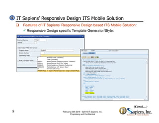 IT Sapiens-SAP ITS Mobile Solution With Responsive Design for Multi Device Adaptation | PDF