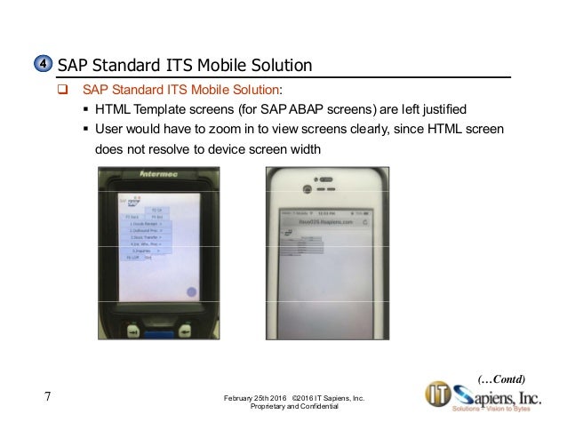 IT Sapiens-SAP ITS Mobile Solution With Responsive Design for Multi D…