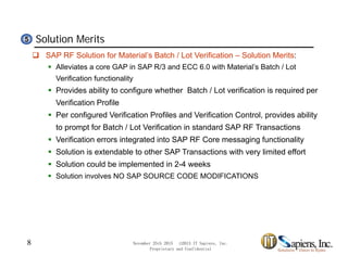 Batch Verification in RF | PPT