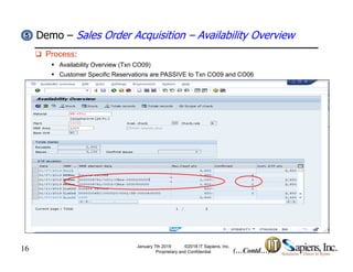 SAP Sales Order Processing With Customer Reservations | PDF