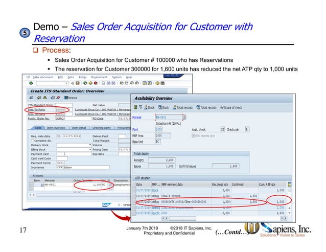 SAP Sales Order Processing With Customer Reservations | PDF | Computer ...