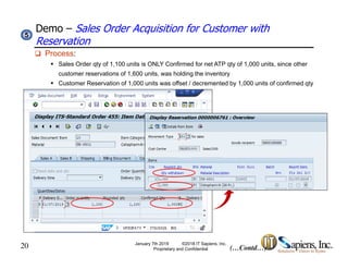 SAP Sales Order Processing With Customer Reservations | PDF | Computer ...