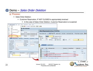 SAP Sales Order Processing With Customer Reservations | PDF