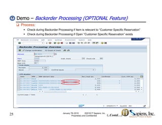 SAP Sales Order Processing With Customer Reservations | PDF