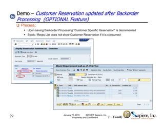 SAP Sales Order Processing With Customer Reservations | PDF