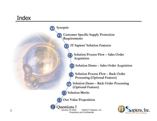 "Simple & Effective" Supply Protection Solution in SAP ERP | PDF
