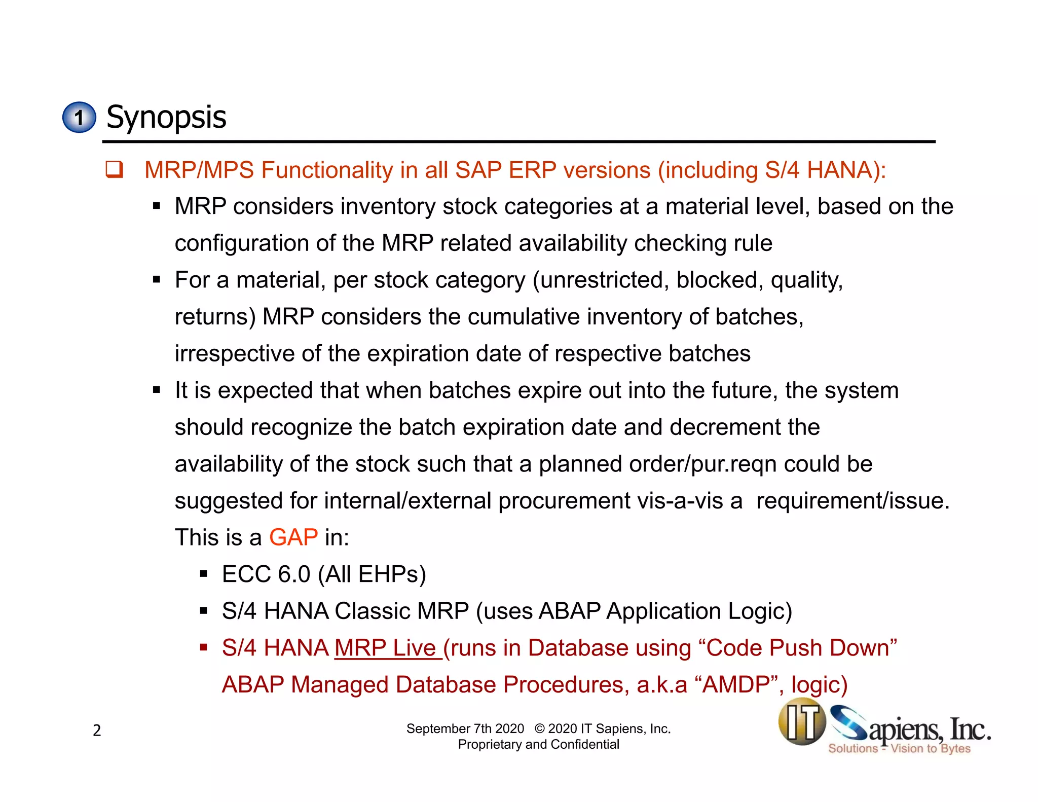 Shelf Life Planning in SAP S/4 HANA "MRP Live" | PDF
