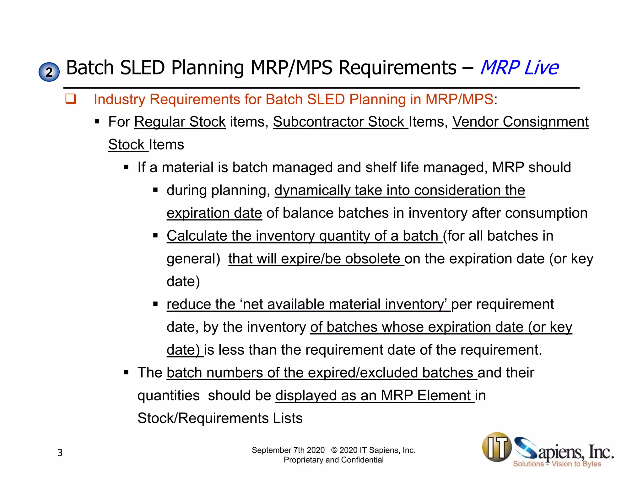 Shelf Life Planning in SAP S/4 HANA "MRP Live" | PDF
