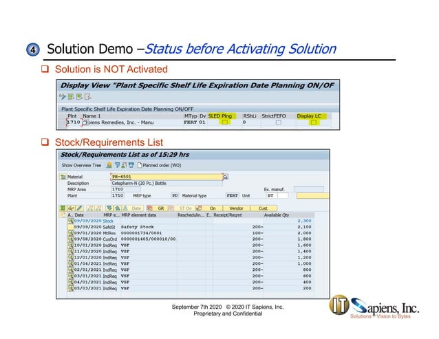 Shelf Life Planning in SAP S/4 HANA "MRP Live" | PDF | Computer ...