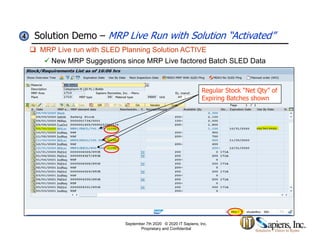 Shelf Life Planning in SAP S/4 HANA "MRP Live" | PDF